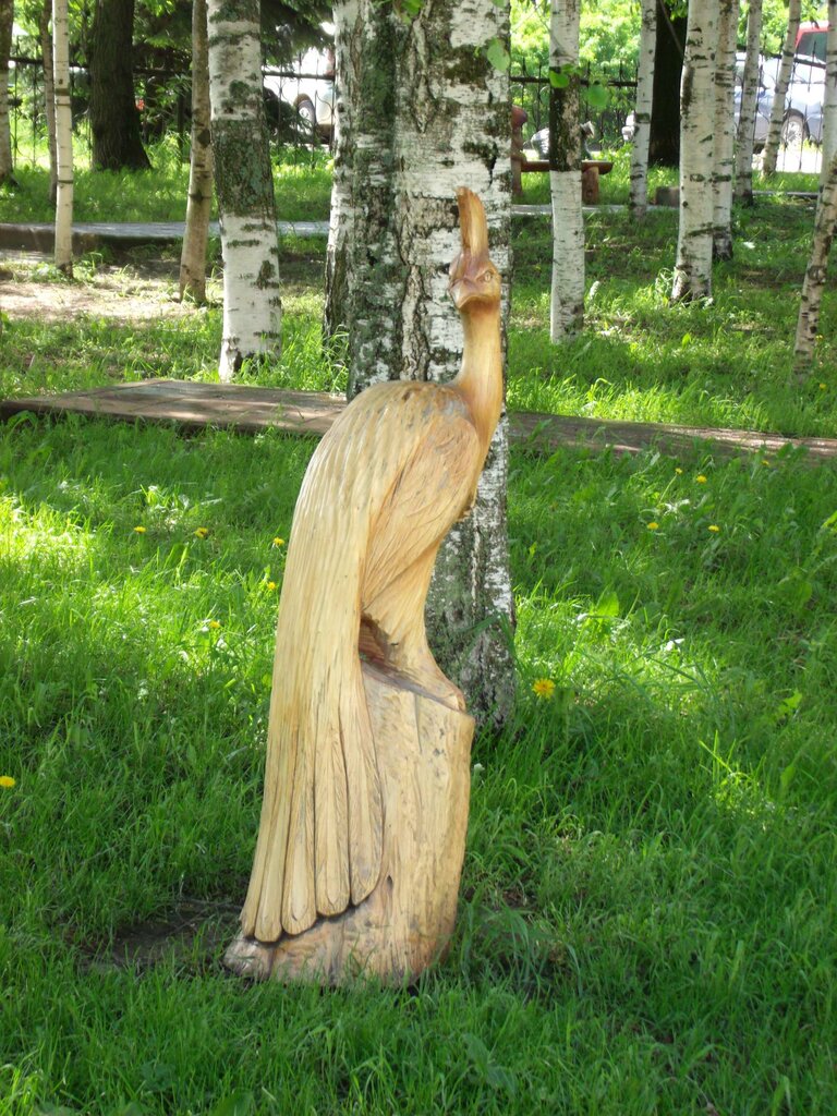 Park, sokak heykeli Жар-птица, Moskova ve Moskovskaya oblastı, foto