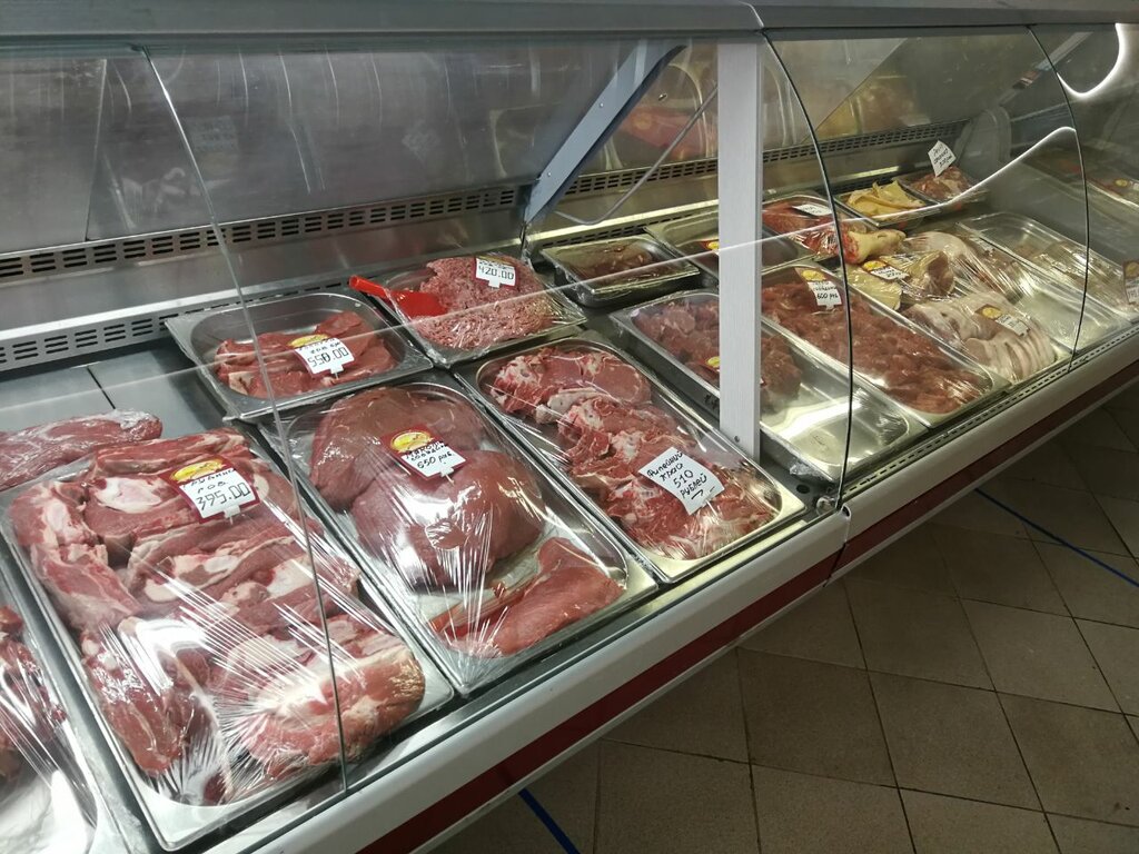 Kasap, şarküteri Мясная лавка, Tulskaya oblastı, foto