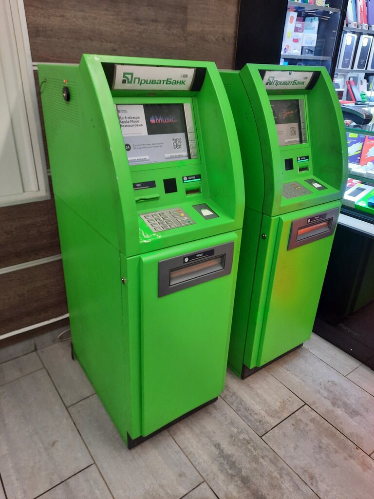 ATM'ler ПриватБанк, банкомат, Kiev, foto