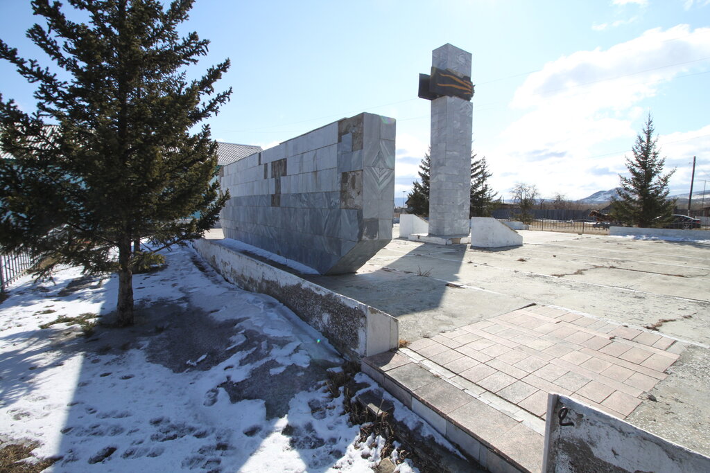 Anıt, heykel Землякам, павшим в годы Великой Отечественной войны, Buriatya, foto