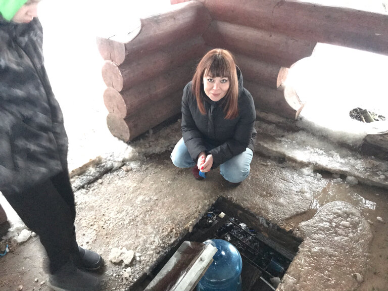 Pınar, çay Spring, stream, Arhangelskaya oblastı, foto