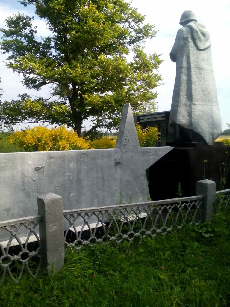 Anıt, heykel Скорбящий воин с винтовкой, Tulskaya oblastı, foto