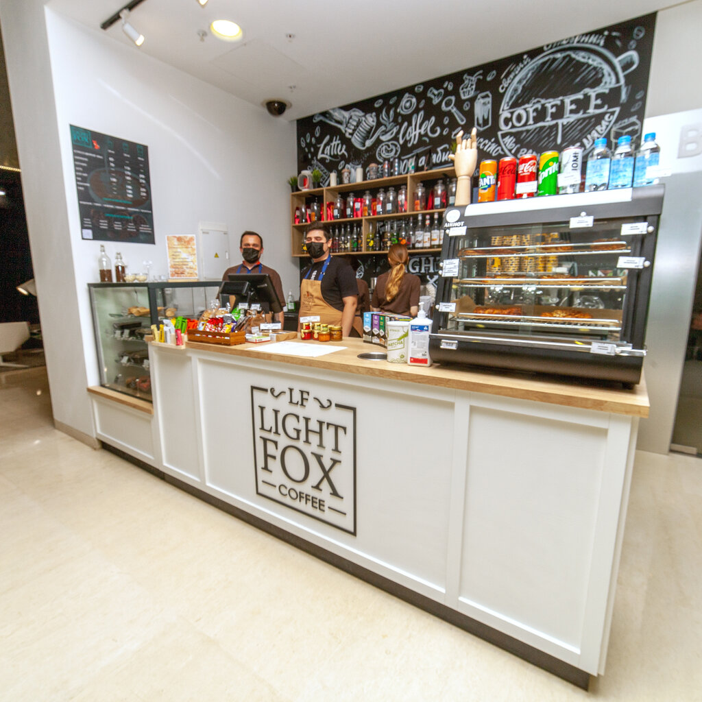 Kahve dükkanları Light fox coffee, Moskova, foto