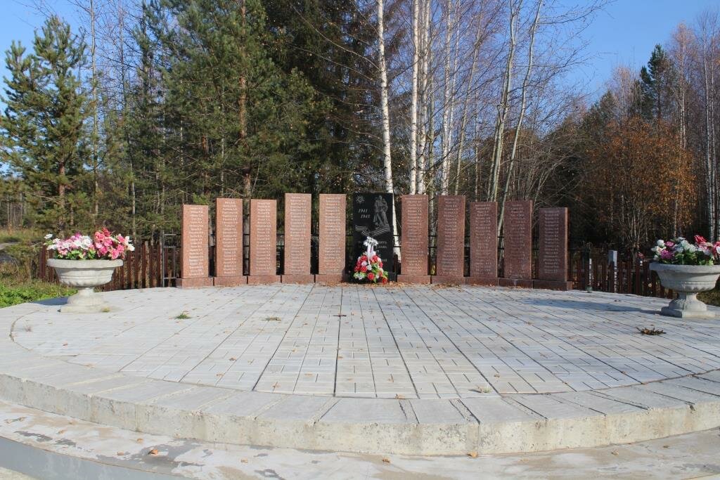 Anıt, heykel Воинам-землякам, павшим в Великой Отечественной войне, Komi, foto