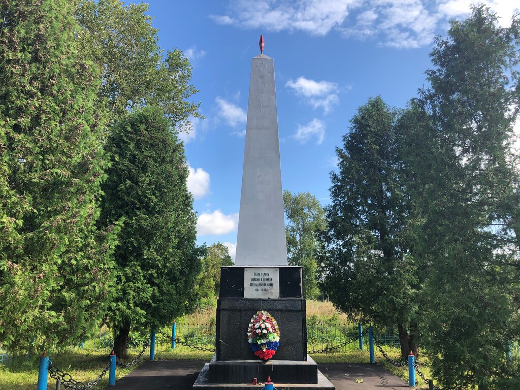 Anıt, heykel Павшим в годы Великой Отечественной войны, İvanovskaya oblastı, foto