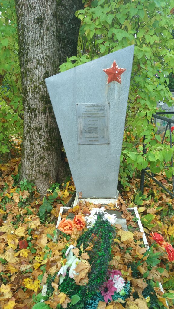 Anıt, heykel Братское захоронение, Pskovskaya oblastı, foto