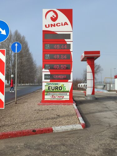 Benzin istasyonu Uncia, Samarskaya oblastı, foto