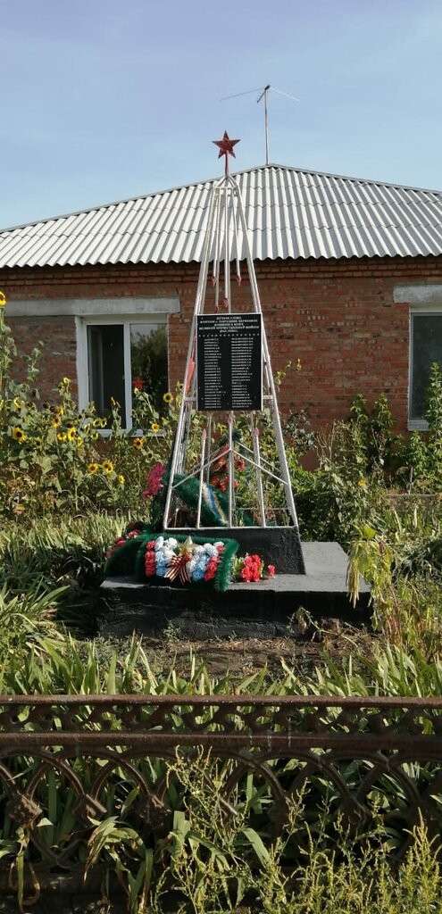 Anıt, heykel Обелиск воинам-землякам, павшим в годы Великой Отечественной войны, Omskaya oblastı, foto