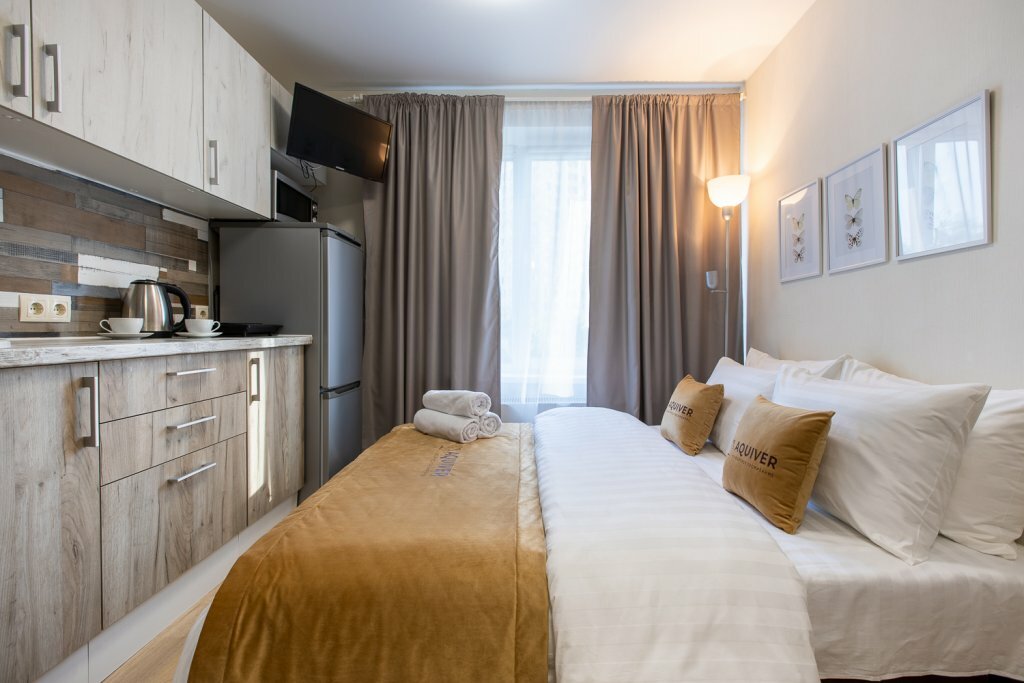 Kısa süreli konaklama Aquiver-Deguninskaya 4/1 Apartments, Moskova, foto