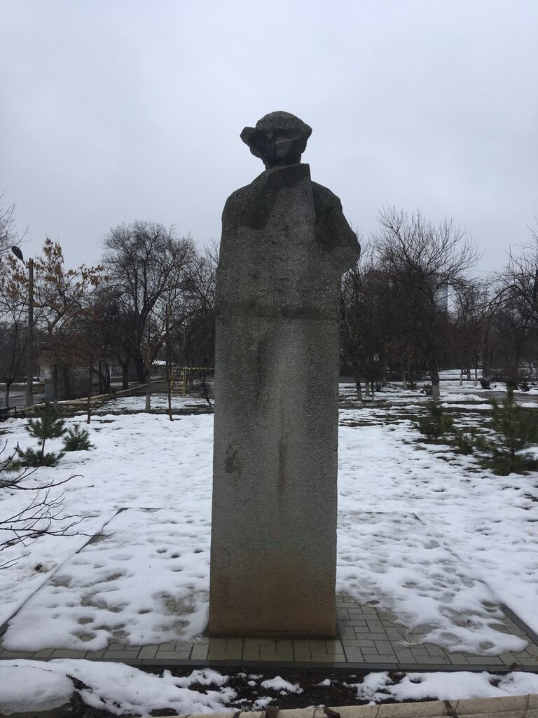 Anıt, heykel Pioner-geroy Lyonya Golikov, Volgograd, foto