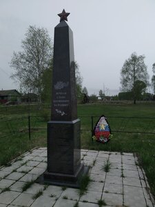 Обелиск в честь земляков, погибших в годы Великой Отечественной войны (Nizhniy Novgorod Region, gorodskoy okrug Vyksa, selo Chupaleyka, Shkolny pereulok), anıt, heykel  Nijegorodskaya oblastından