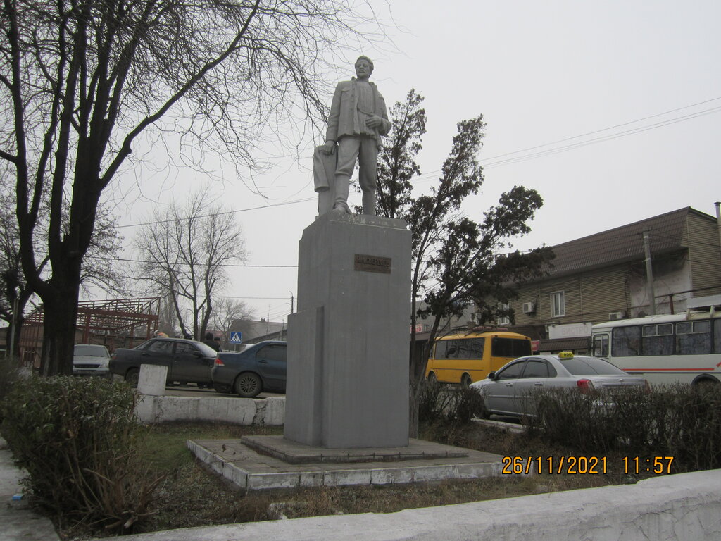 Anıt, heykel Памятник Свердлову Я. М., Yenakievo, foto