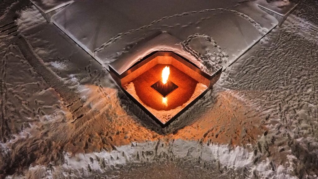 Anıt, heykel Вечный огонь, Voronej, foto