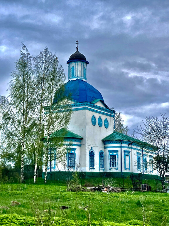 Ortodoks kiliseleri Tserkov Ioakima i Anny v Nosovskom, Vologodskaya oblastı, foto
