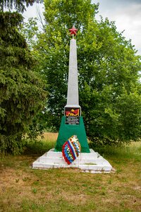 Воинам, погибшим в Великой Отечественной войне 1941-1945 гг. (Vladimir Region, Melenkovskiy munitsipalny okrug, derevnya Panovo, Chapayevskaya ulitsa), anıt, heykel  Vladimirskaya oblastından