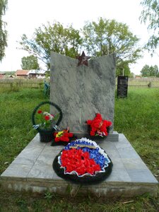 Защитникам Родины, павшим в годы Великой Отечественной войны (Perm Territory, munitsipalny okrug Berezniki, selo Oshchepkovo), anıt, heykel  Permski krayından
