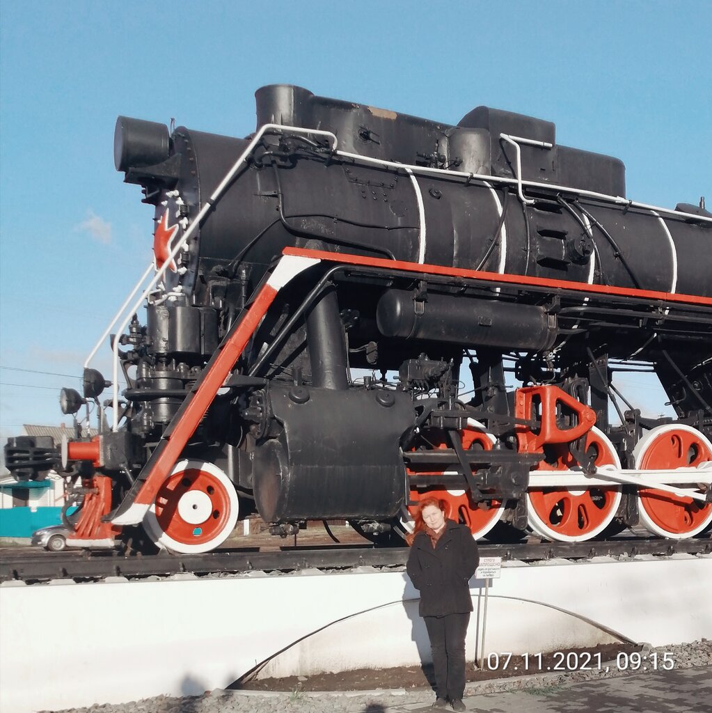 Anıt, heykel Паровоз Л-3498, Sasovo, foto
