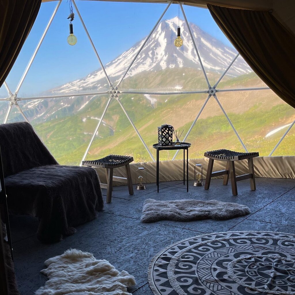 Glamping Tolbachik Camp, Kamçatski krayı, foto