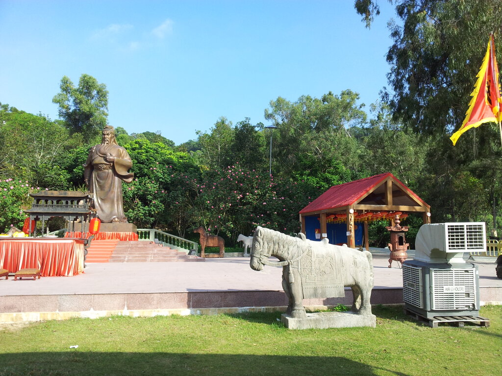Turistik yerler Kwan Kung Statue Garden, Hong Kong, foto