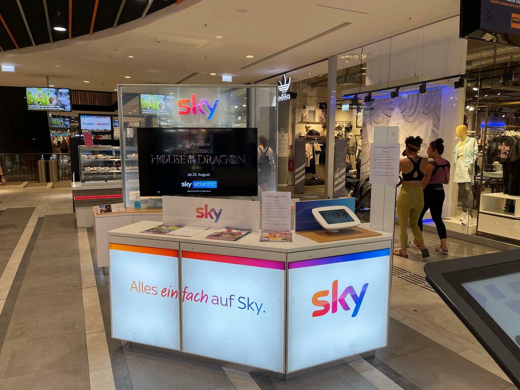 Televizyon kanalları Sky Shop, Bielefeld, foto