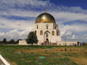 Памятный знак в честь принятия ислама волжскими булгарами в 922 году (ulitsa Mukhamedyara No:27, Bolgar), anıt levhası, anıt taş  Tataristan'dan