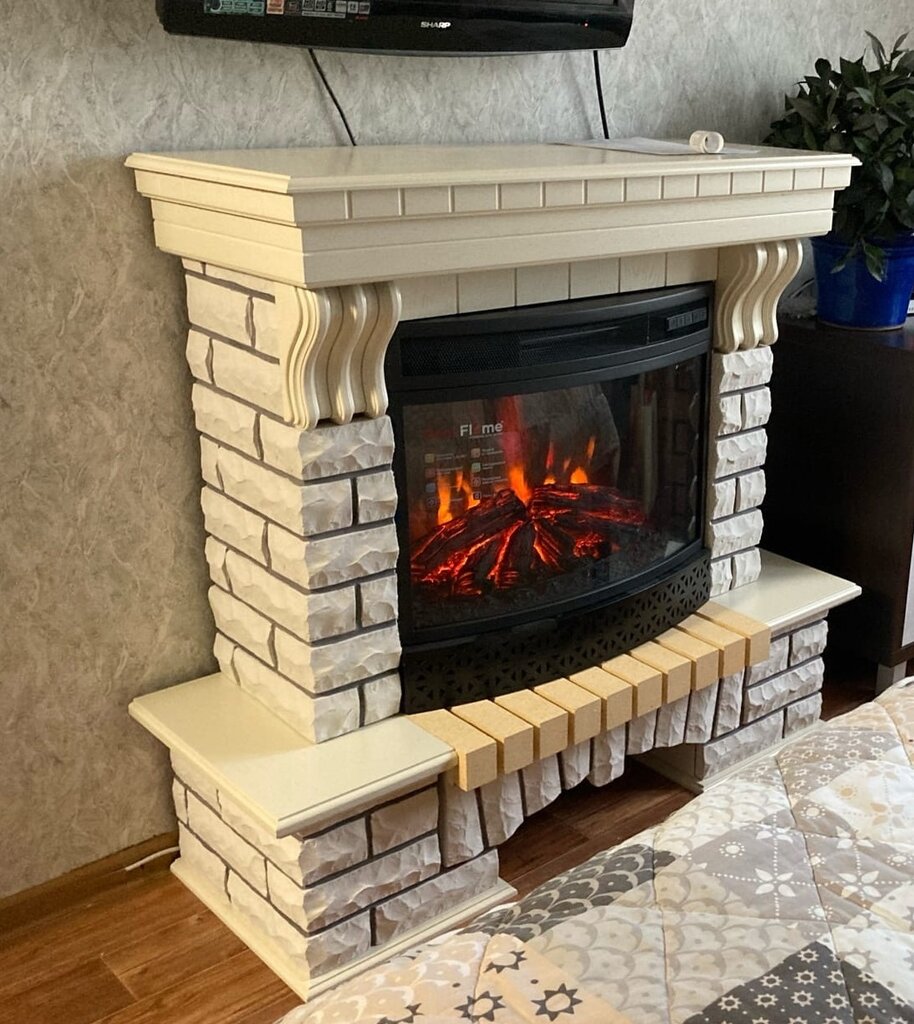 Soba, şömine Realflame, Saint‑Petersburg, foto