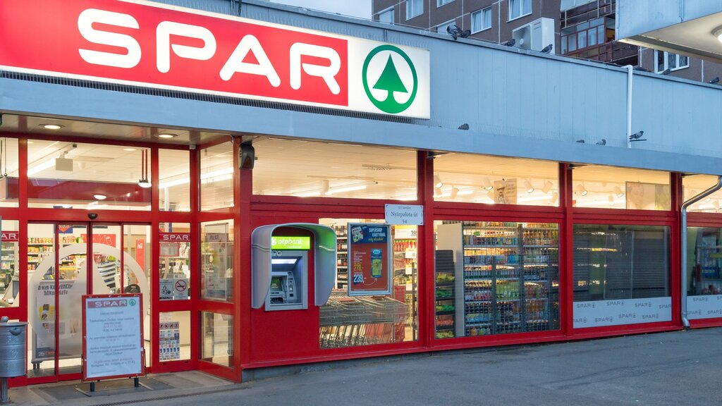 Süpermarket Spar szupermarket, Budapeşte, foto