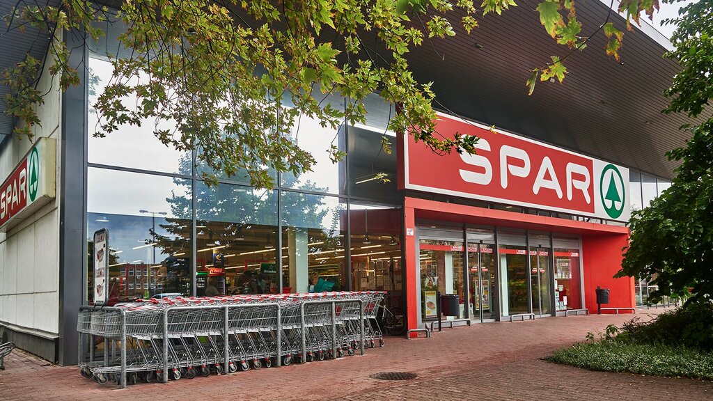 Süpermarket Spar szupermarket, Dünya, foto