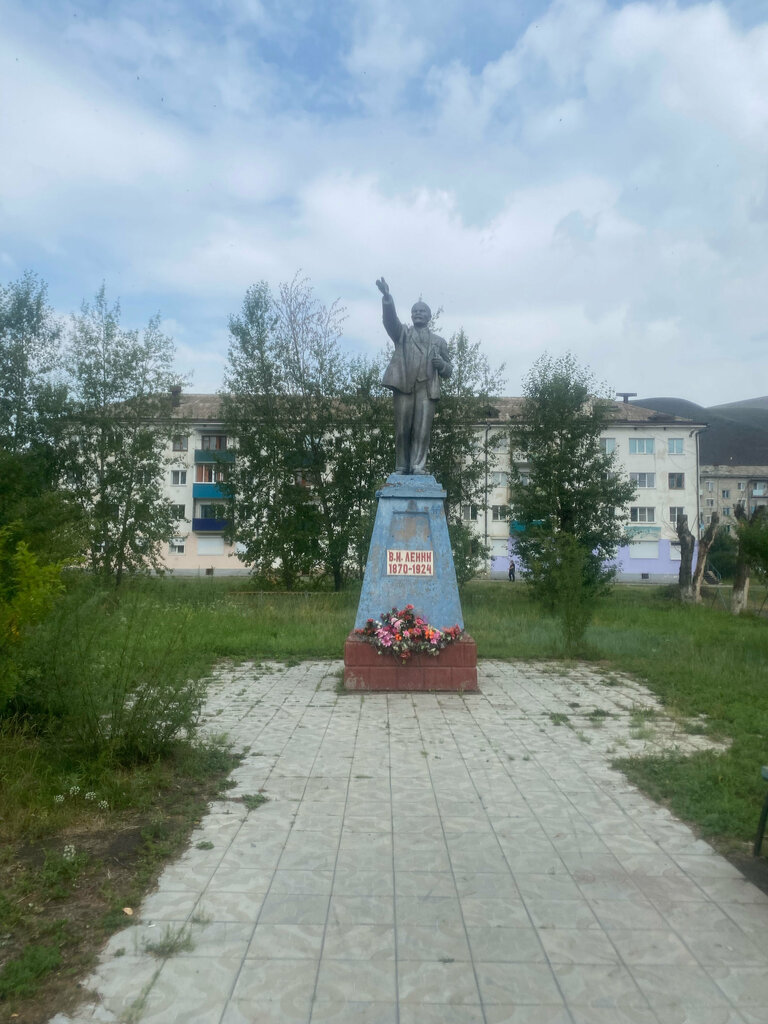 Anıt, heykel В.И. Ленин, Zabaykalski krayı, foto