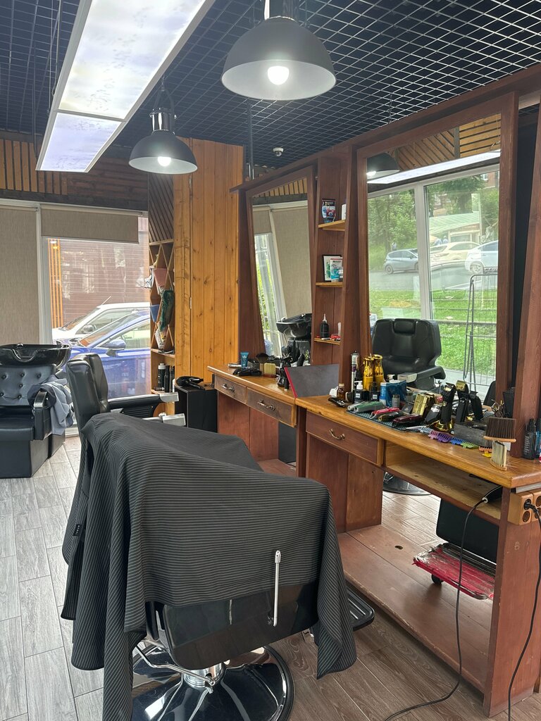 Berberler Old street barber shop, Vladivostok, foto