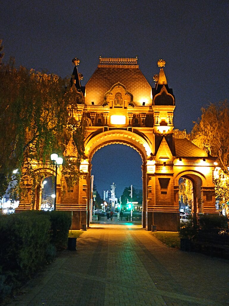 Kültür ve eğlence parkları Alexandrovsky boulevard, Krasnodar, foto