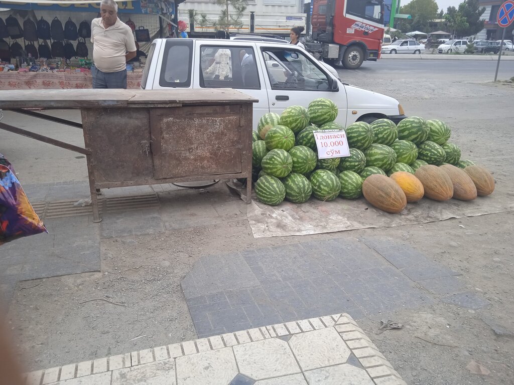 Gıda pazarı Риштанский дехканский рынок, , foto