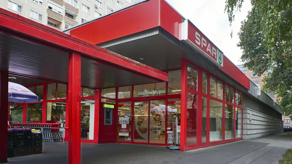 Süpermarket Spar szupermarket, Budapeşte, foto