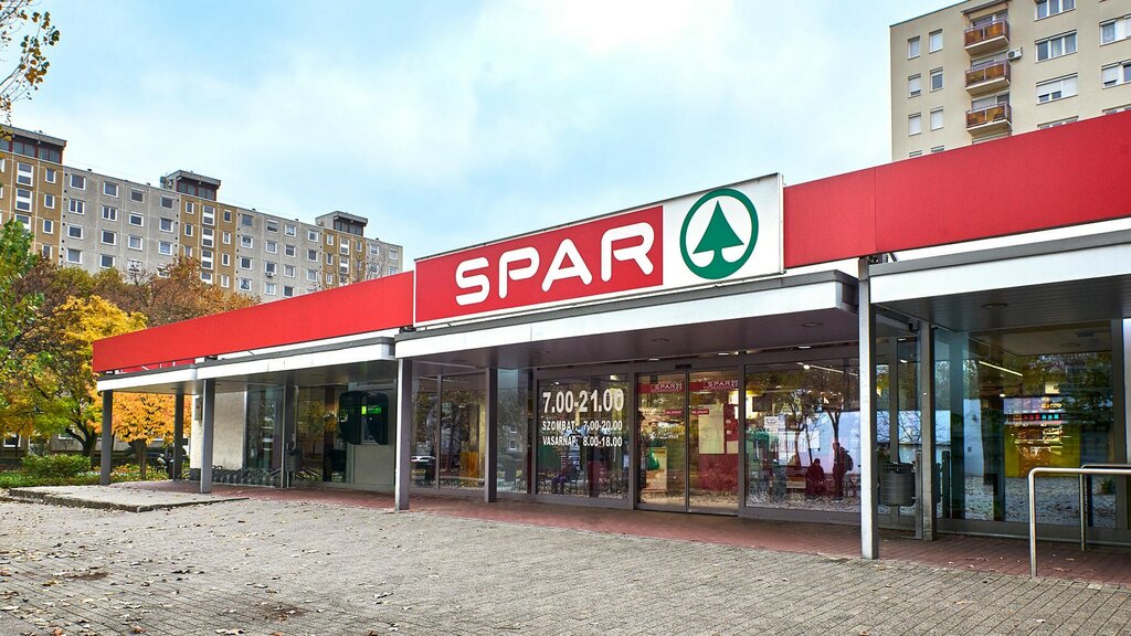 Süpermarket Spar szupermarket, Budapeşte, foto