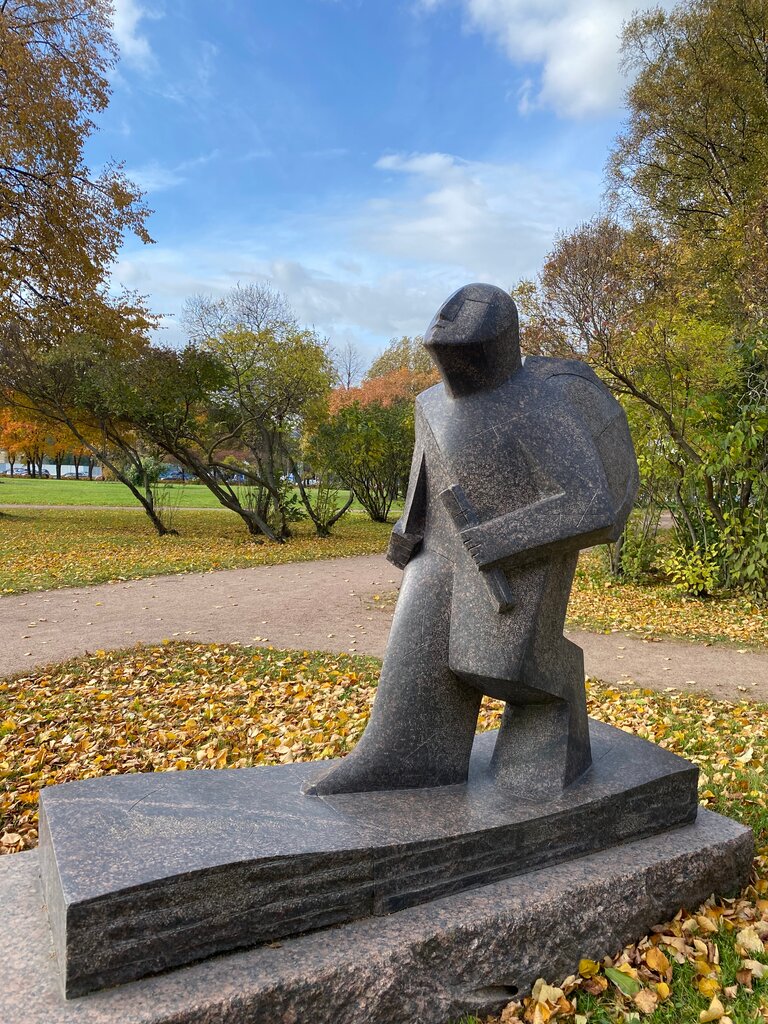Park, sokak heykeli В предчувствии тишины, Saint‑Petersburg, foto