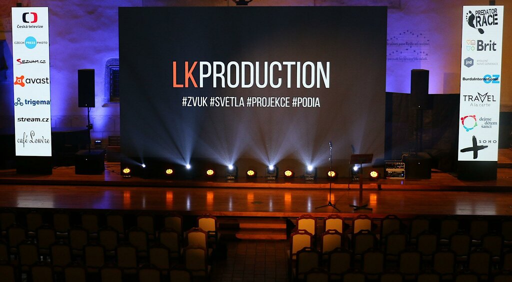 Aydınlatma teknolojileri Lk Production S. R. o - pronájem prezentační, zvukové a světelné techniky, Prag, foto