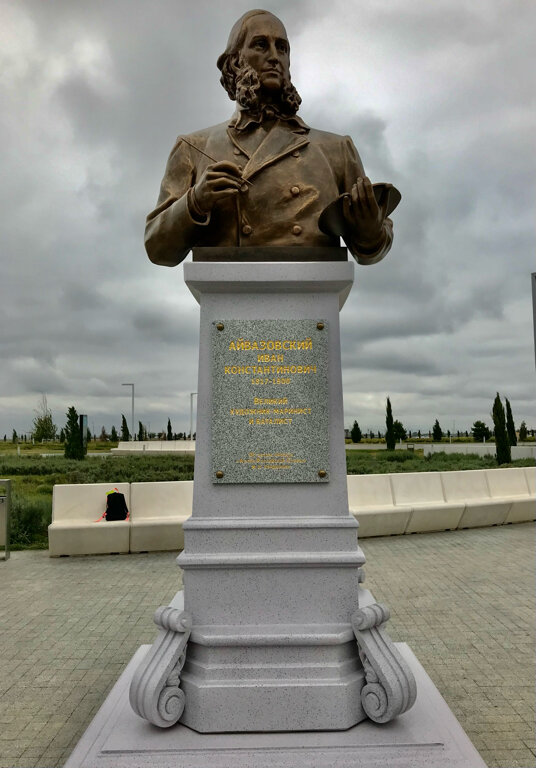 Anıt, heykel Иван Константинович Айвазовский, Kırım Cumhuriyeti, foto