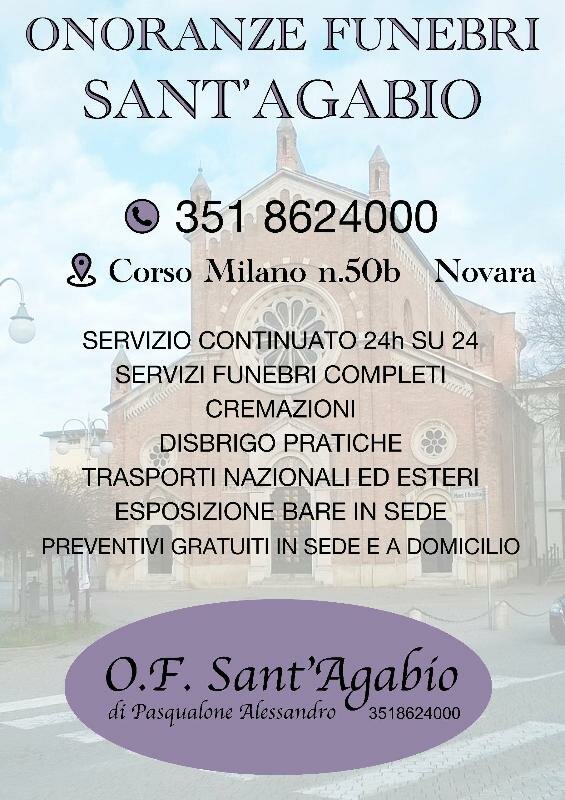Cenaze hizmetleri Onoranze Funebri Sant'Agabio, Novara, foto
