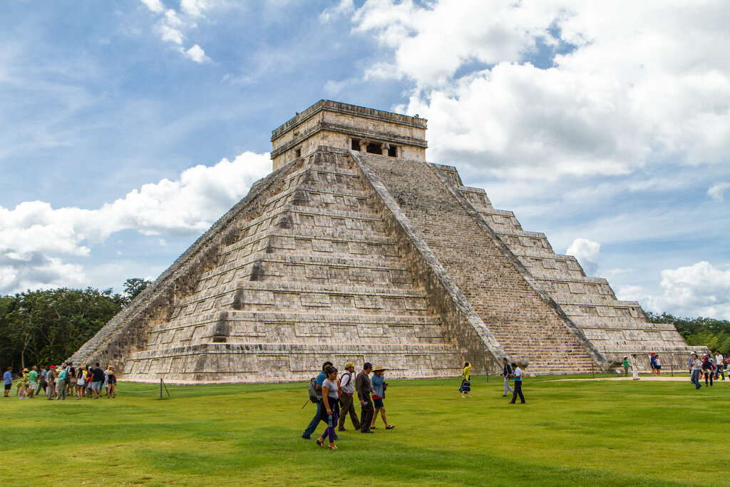 Turistik yerler Chichén Itzá, Yucatan Eyaleti, foto