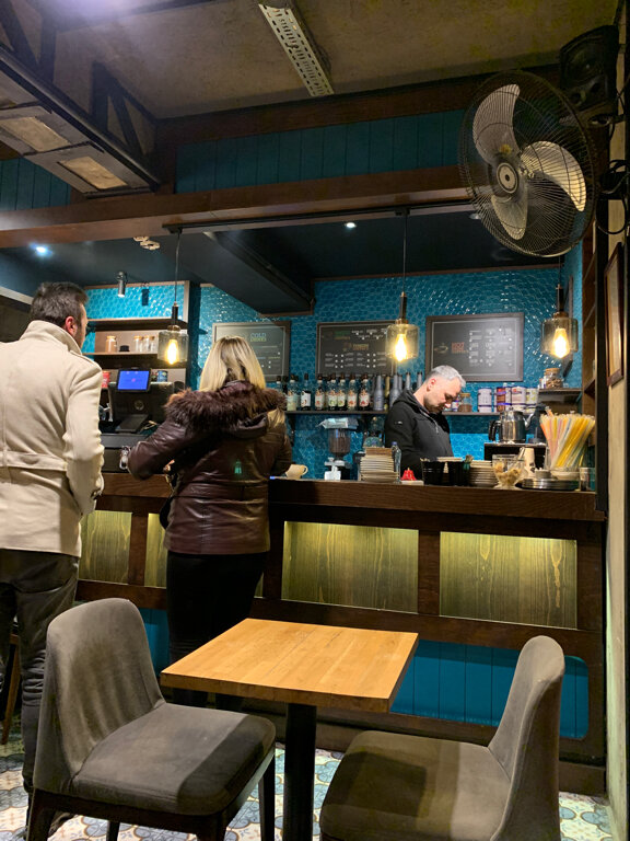 Kahve dükkanları Kahve Limanı Galata, İstanbul, foto