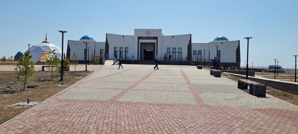 Müzeler ve sanat galerileri Zhoshy Khan Historical and Cultural Complex, Ulytau ili, foto