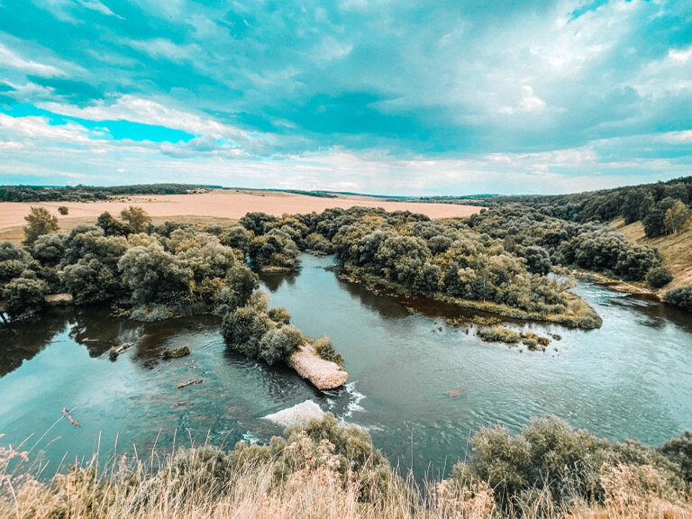 Şelale Ишутинский перекат, Tulskaya oblastı, foto