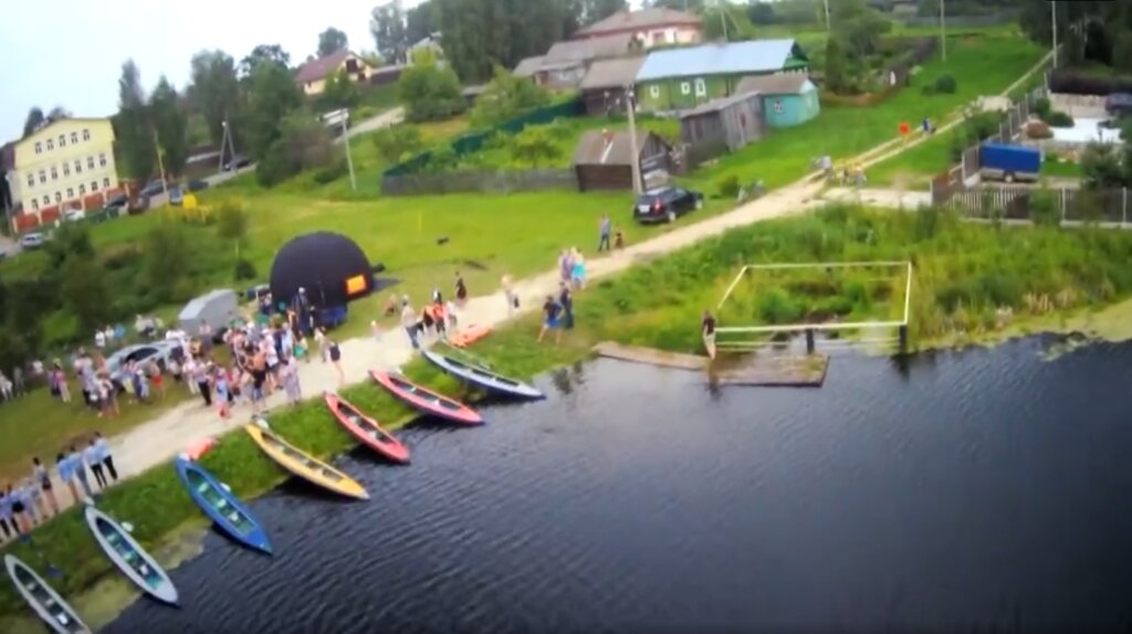 Mühendislik altyapısı Плотина на Тарасовском озере, Yaroslavskaya oblastı, foto