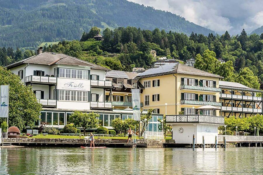Otel Seeglück Hotel Forelle 4 S Millstatt, Karintiya, foto