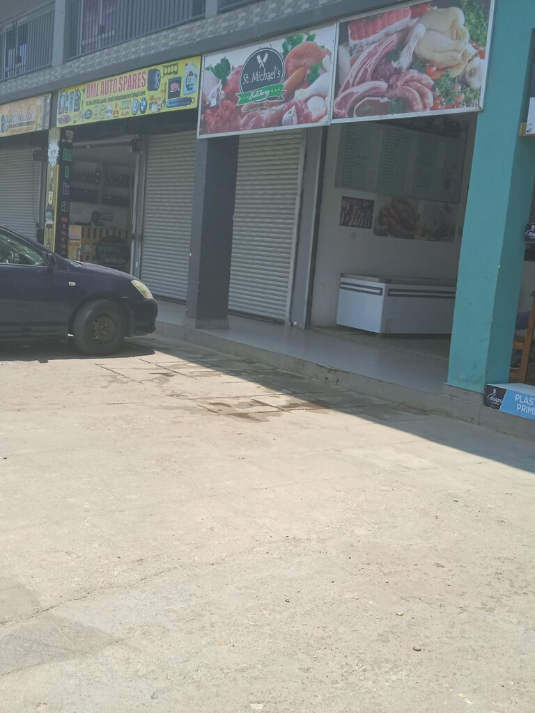 Kasap, şarküteri St Michael's butchery, Lusaka, foto