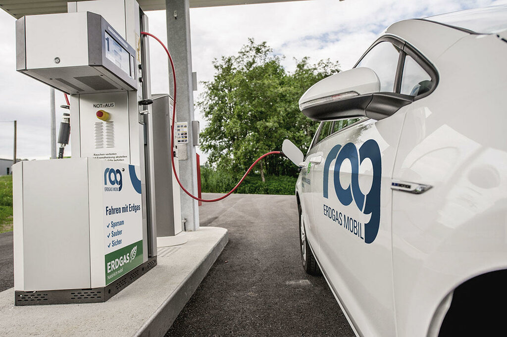 Otogaz dolum istasyonu Cng Tankstelle - Rag Austria AG, Yukarı Avusturya, foto