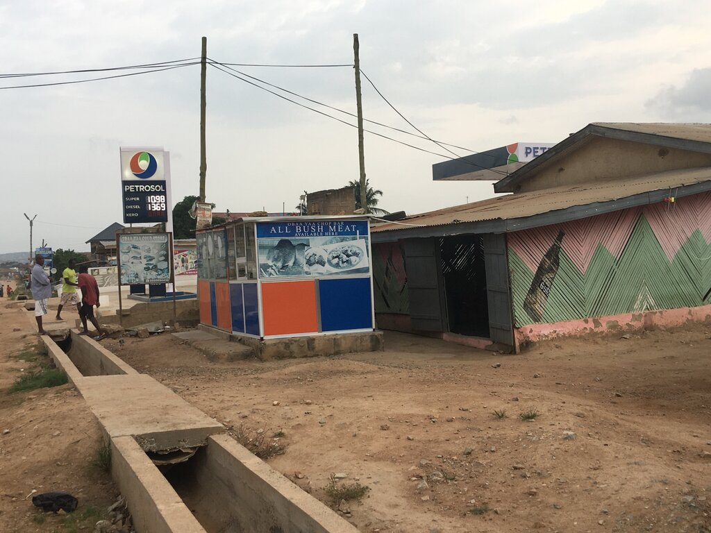 Kantin, yemekhane Obaa Yaa chop bar, Dünya, foto