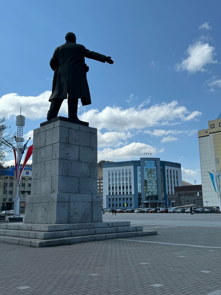 Anıt, heykel Lenin Heykeli, Gorno‑Altaysk, foto