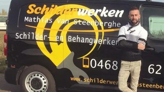 Boya ekipmanları Schilder & behangwerken Mathias Van Steenberghe, Doğu Flandre, foto