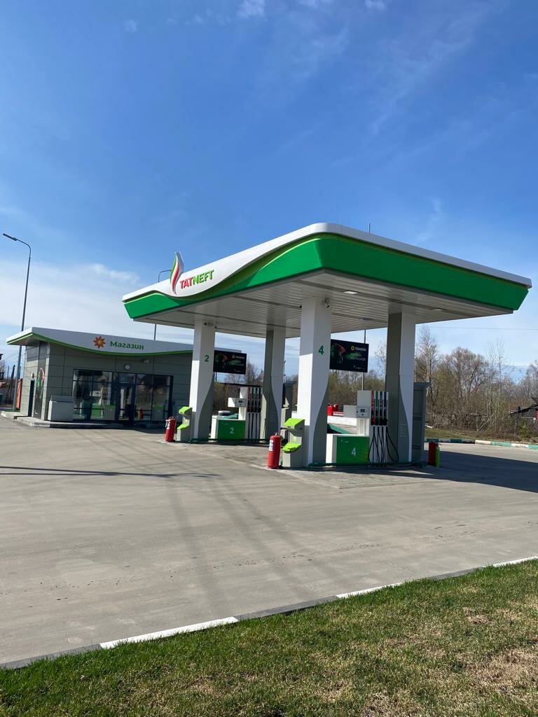 Benzin istasyonu Standart Oyl, Riazanskaya oblastı, foto